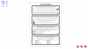 Joining Sentences Mastery Activities – Easy Education Grammar