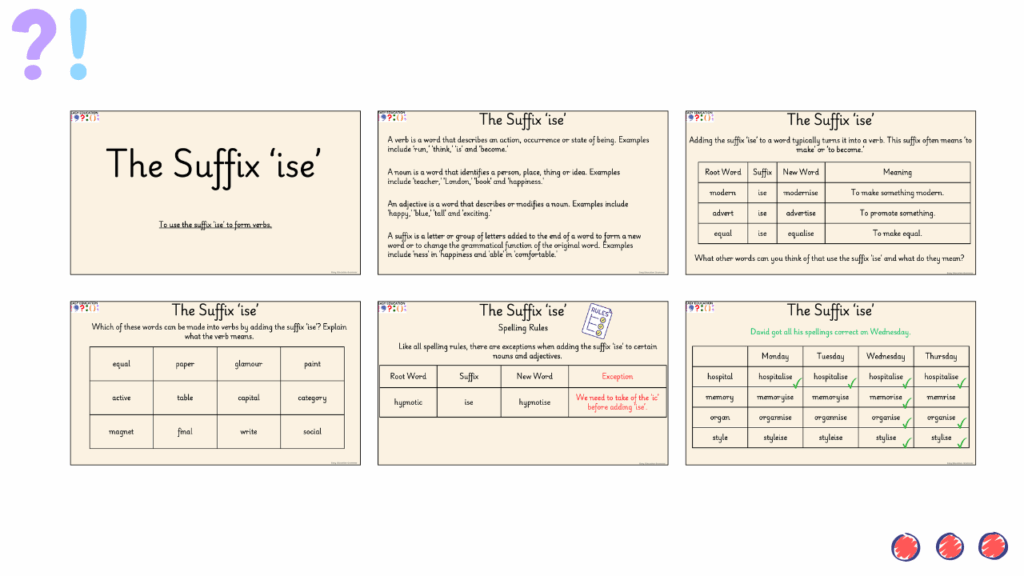 Suffix ‘ise’ – Easy Education Grammar