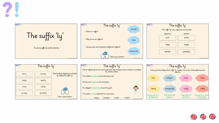 Suffix ‘ly’ – Easy Education Grammar