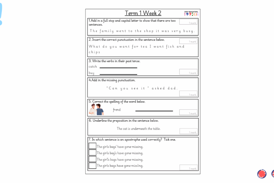 Weekly Tests – Easy Education Grammar