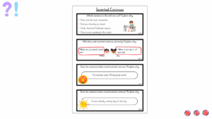 Inverted Commas Mastery Activities – Easy Education Grammar