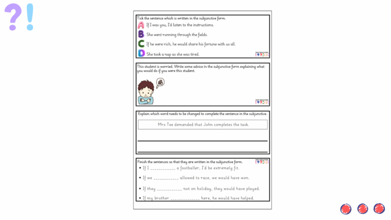 Subjunctive Form Objective Starters – Easy Education Grammar