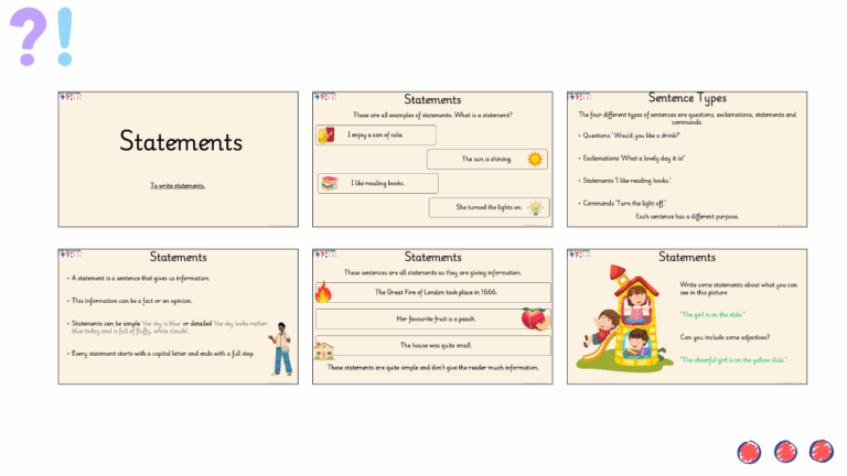 Statements – Easy Education Grammar