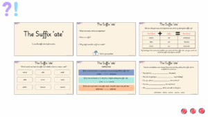 Suffix ‘ate’ – Easy Education Grammar