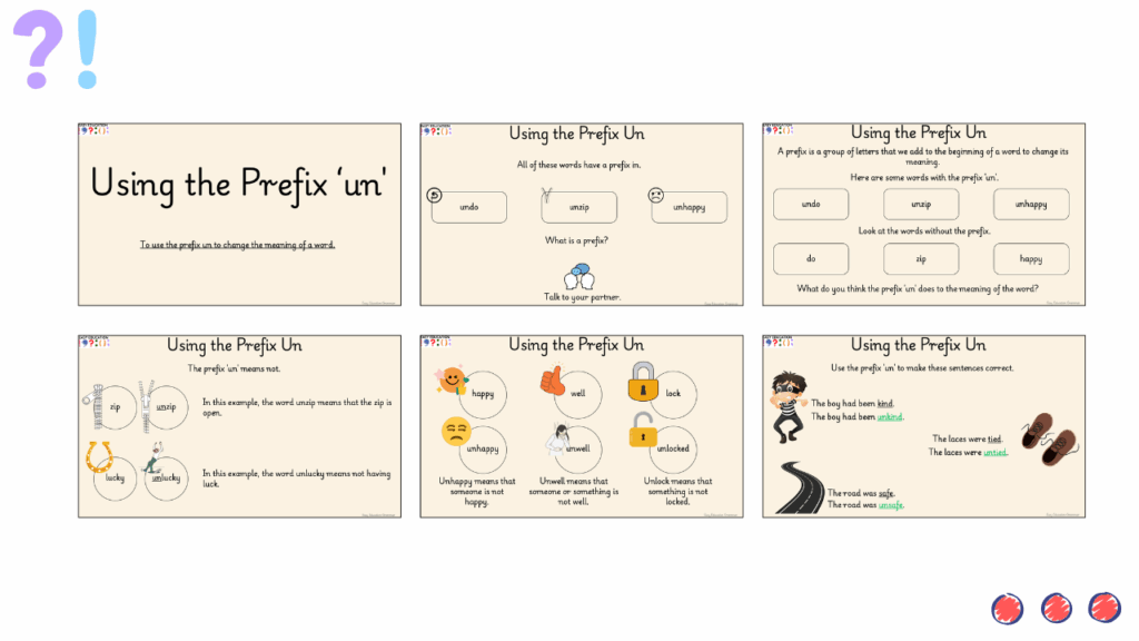 Prefix ‘un’ – Easy Education Grammar