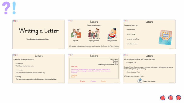 Writing Letters – Easy Education Grammar