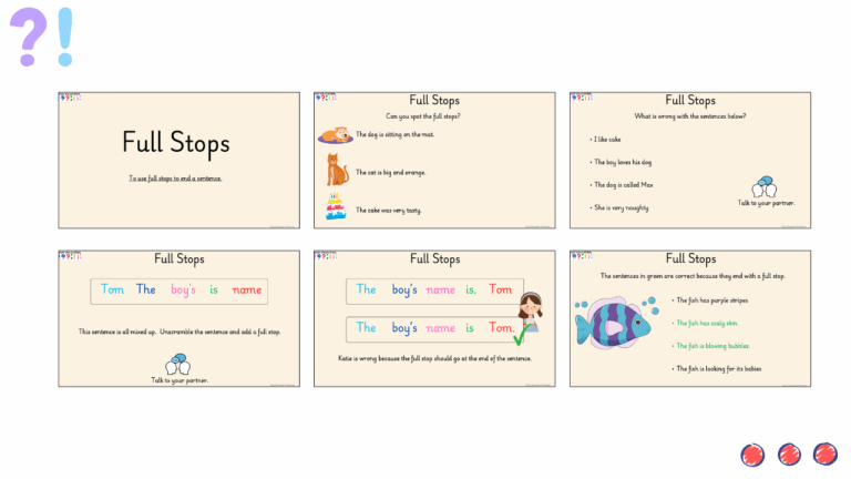 Full Stops – Easy Education Grammar