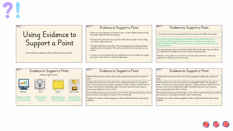 Evidence to Support a Point in an Argument – Easy Education Grammar